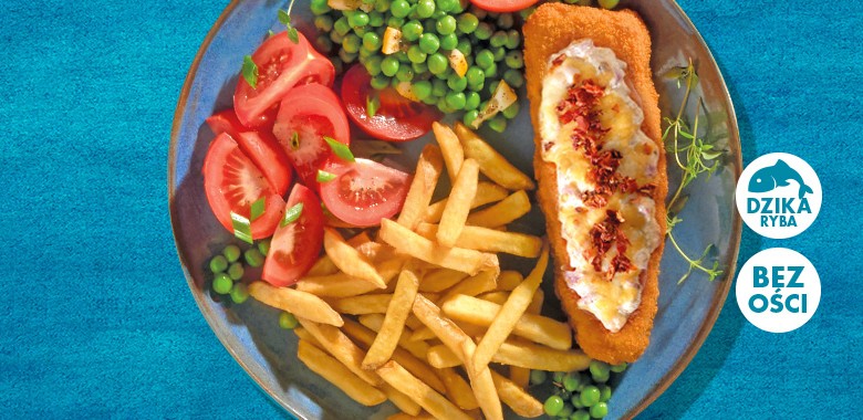 Mintaj z mozzarellą i cheddarem